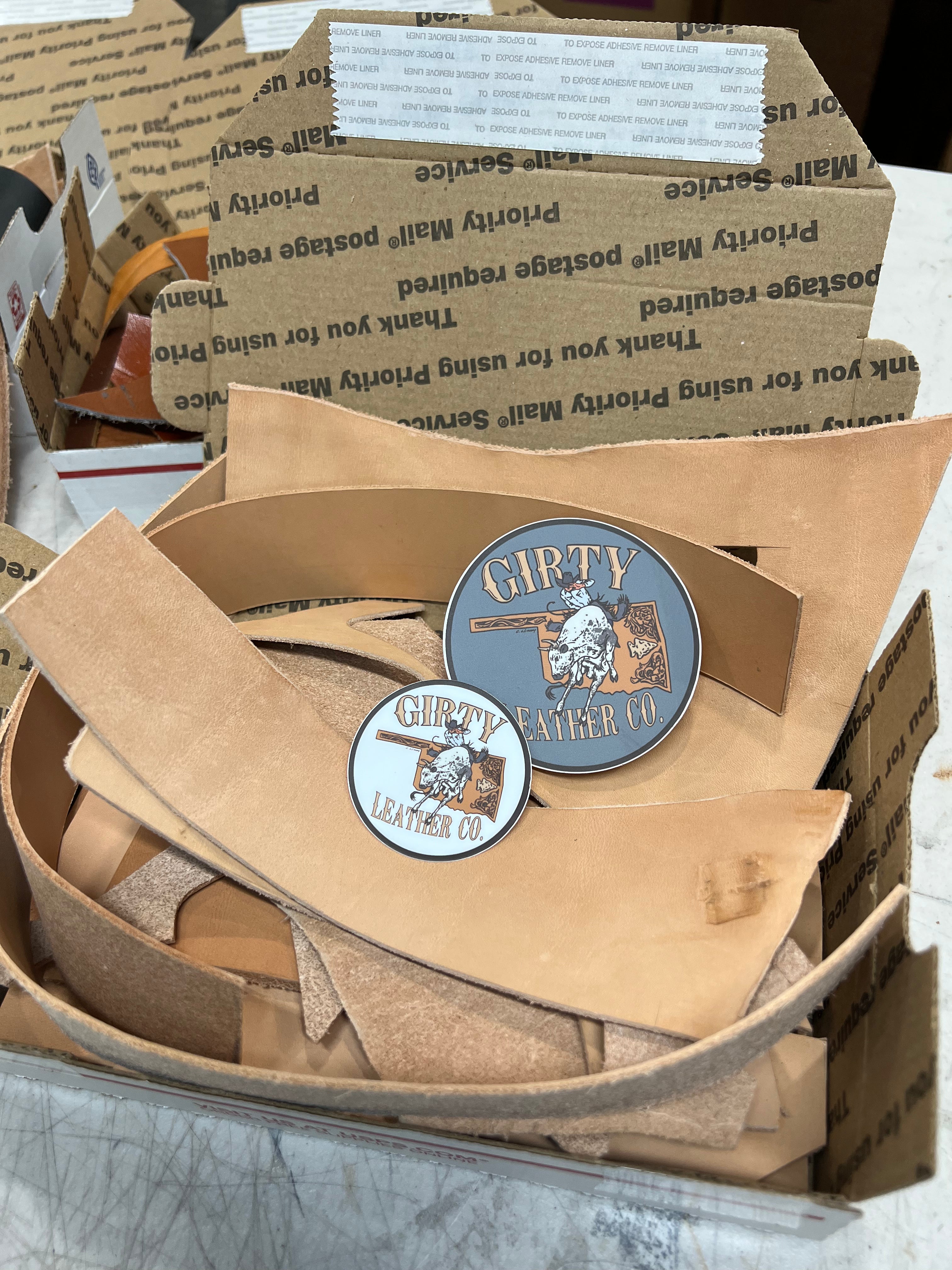 Small Scrap Leather Box 1lb – Girty Leather Co.